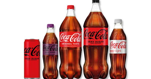 Softgetränke von Coca Cola